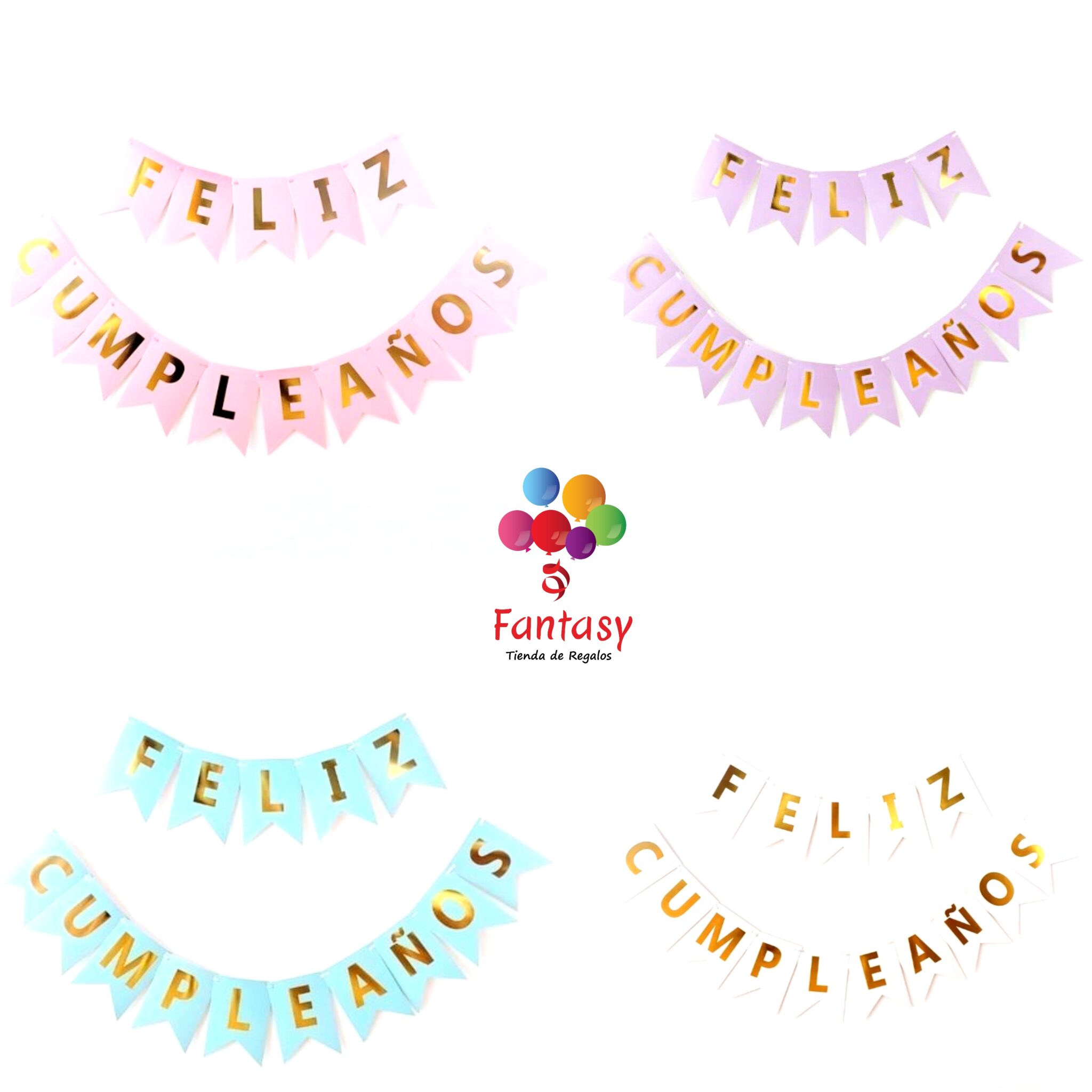 Banderines de Feliz Cumpleaños – Fantasy